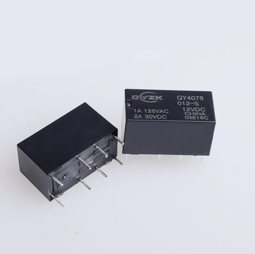 5PCS 12V Double-pole Double-throw Relay 1A 8 Foot 2-way Relay hk19f ...