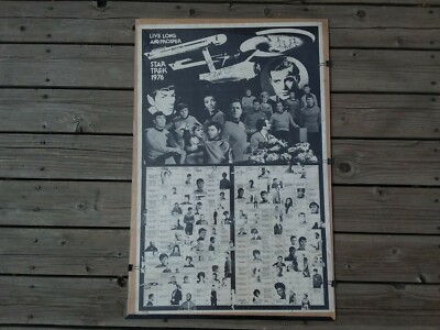 Vintage RARE 1976 Star Trek Poster SIGNED GEORGE TAKEI + Others Sci-Fi ...