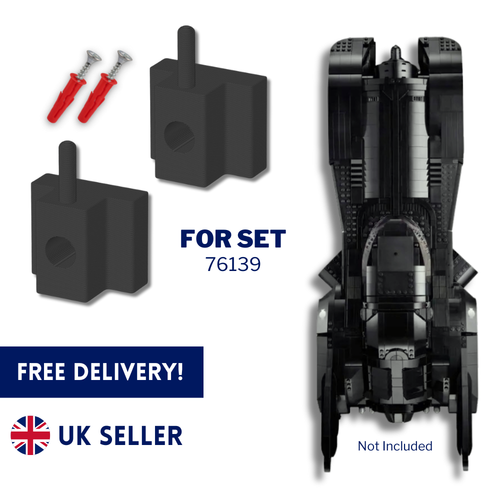 Wall mount stand LEGO 1989 Batmobile 76139 DC Batman bracket Collectors ...