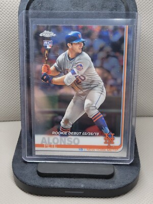 2019 Topps Chrome 52 Pete Alonso Rookie RC Debut New York Mets baseball ...
