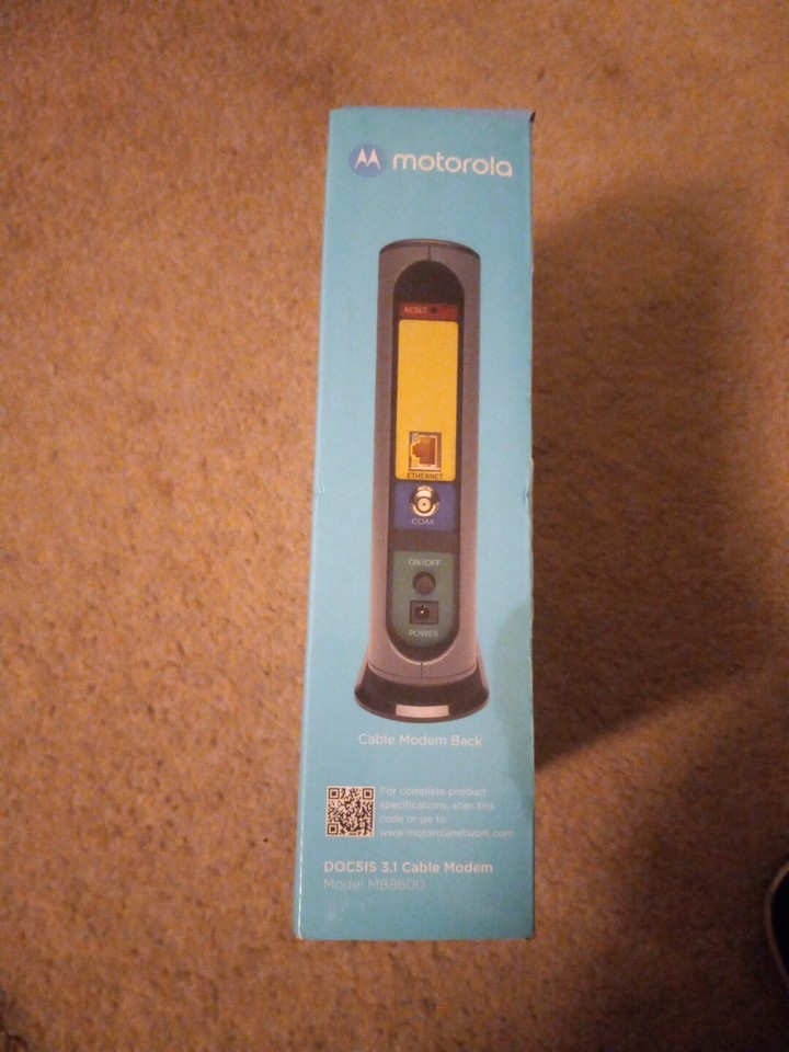 Motorola MB8600 DOCSIS 3.1 Cable - Black 855631006170 | eBay