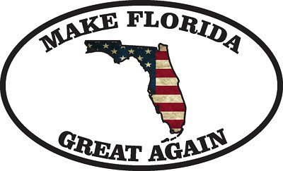 MAKE AMERICA GREAT AGAIN FLORIDA MAGA TRUMP FLAG DECAL STICKER ...