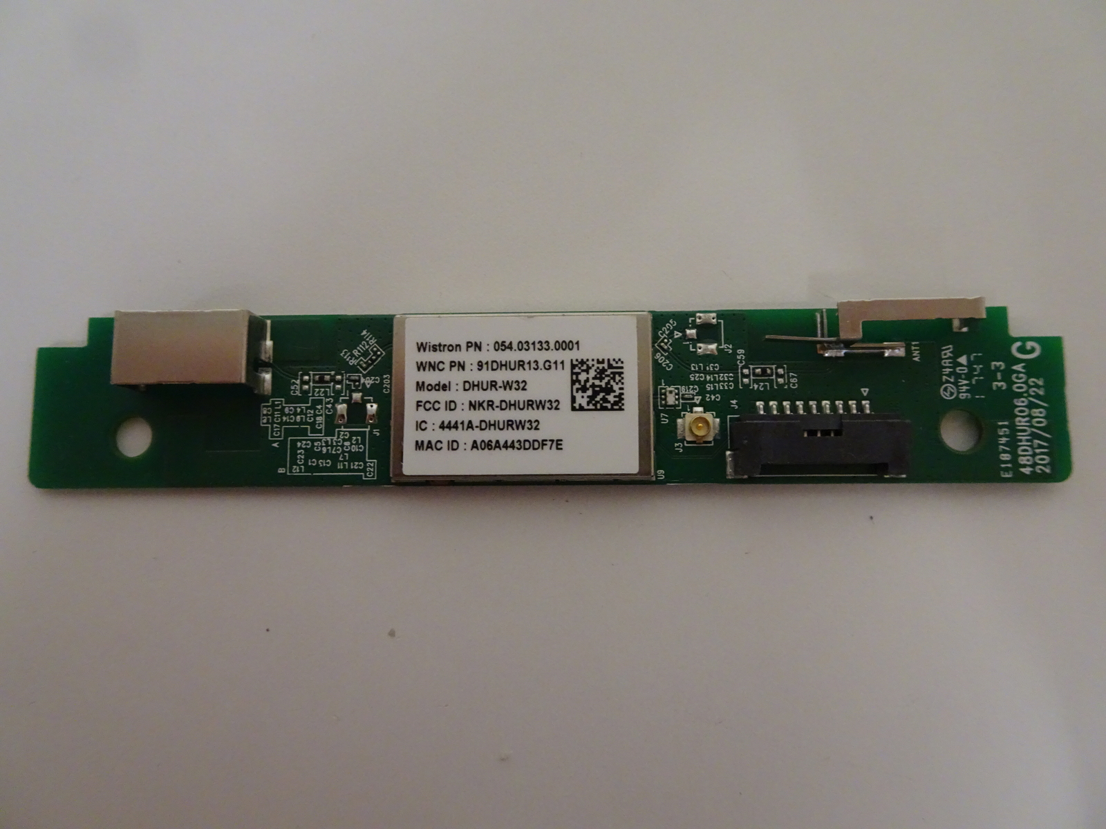 Vizio D43F-F2 Wi-Fi Module (DHUR-W32) 054.03133.0001 | eBay