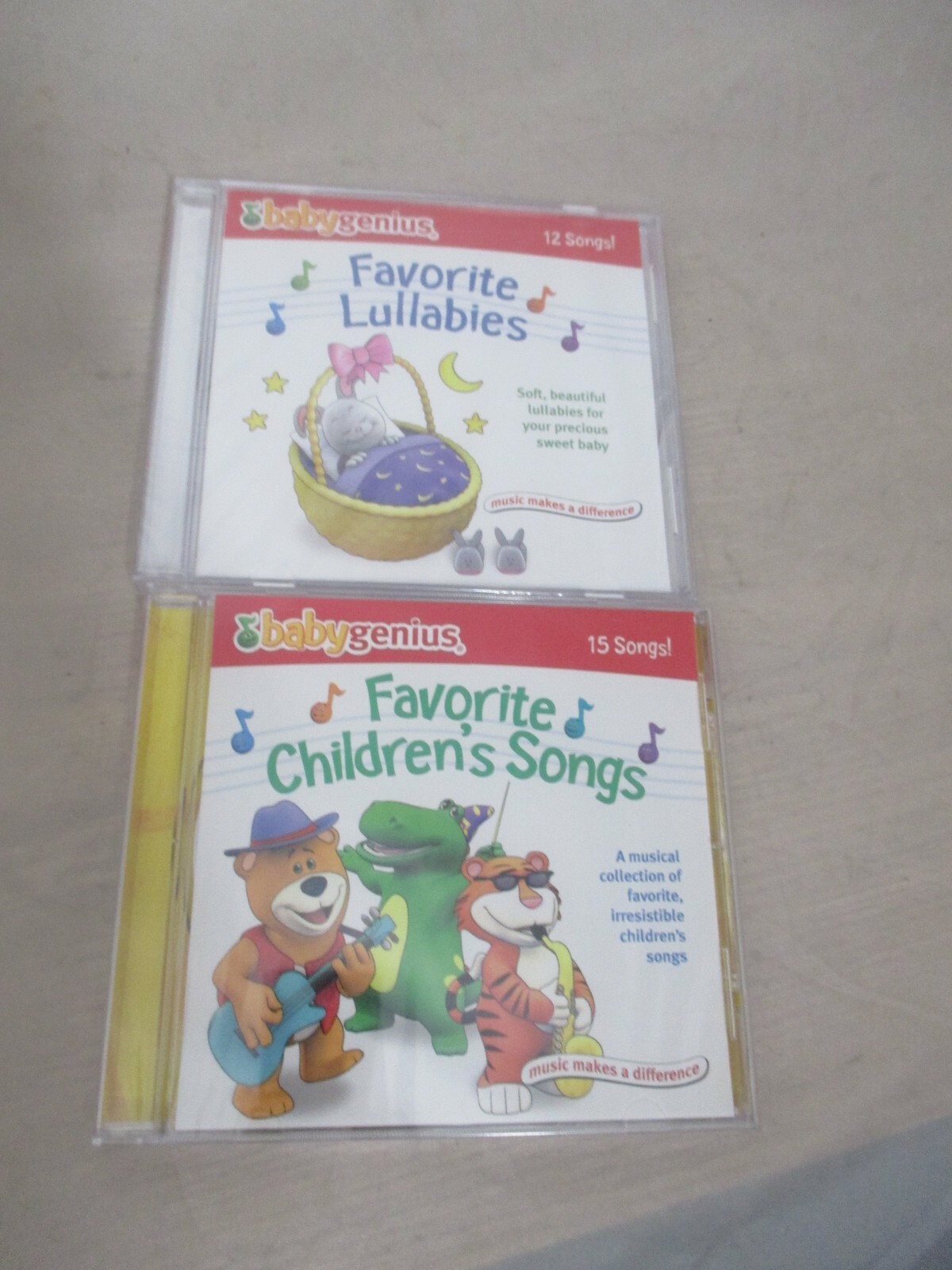 NEW Lot of 2 baby genius CD Favorite Children's Songs Lullabies ( 27 ...