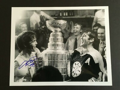 DEREK SANDERSON AUTOGRAPHED 8 X 10 PHOTO HOLDING THE CUP WITH C.O.A. | eBay