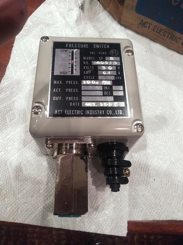 ACT ELECTRIC PRESSURE SWITCH SP-R-250 MAX.SET.PRESS. 25 MP a | eBay