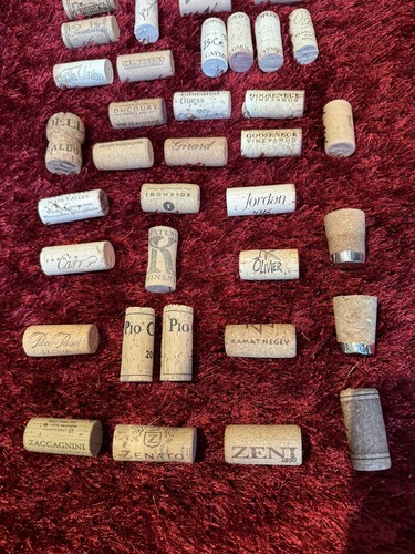 90 ALL NATURAL WINE CORKS MIX - CAYMUS BONANZA SANCERRE CLARK 100% REAL ...