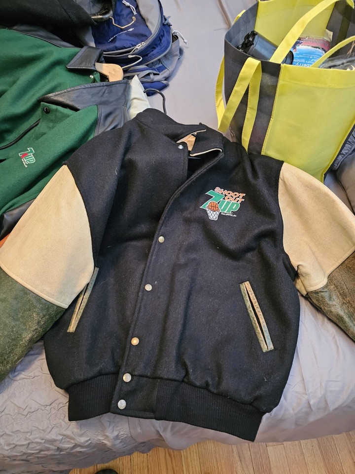 Vintage NBA 7UP Shootout Leather Jacket | eBay