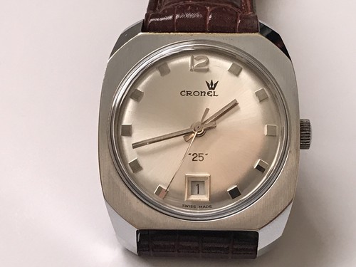 vintage cronel 25 date watch 🇨🇭 | eBay