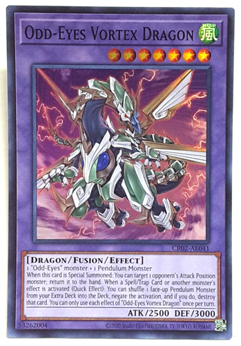 Yugioh Asian-English Odd-Eyes Vortex Dragon CR02-AE041 Super Rare | eBay