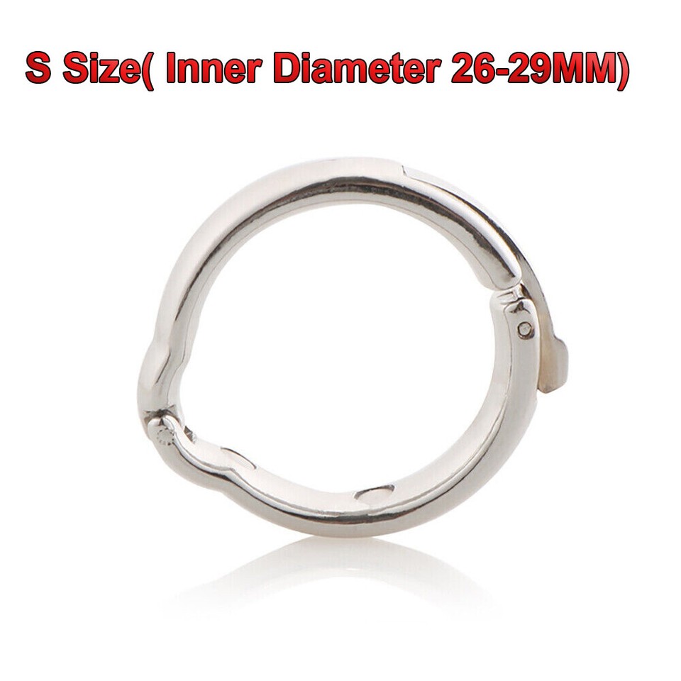 Magnetic Stainless Steel Metal Silver Cock Ring Enhancer Glans Rings ...