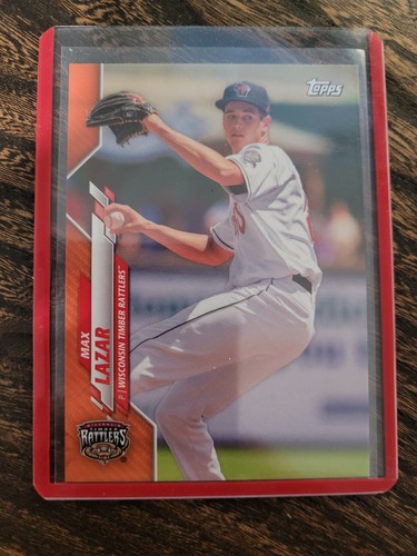 2020 TOPPS MAX LAZAR ORANGE PRO DEBUT 16/25 BASEBALL CARD Milwaukee ...