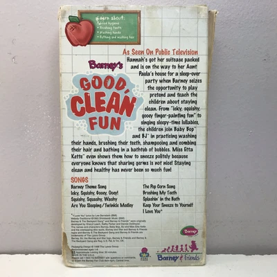 Barney & Friends Good Clean Fun! VHS Video | Grelly USA