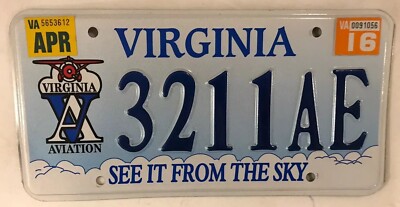 AIRCRAFT PILOT AVIATOR license plate Aviation Airplane Plane Flying Sky ...