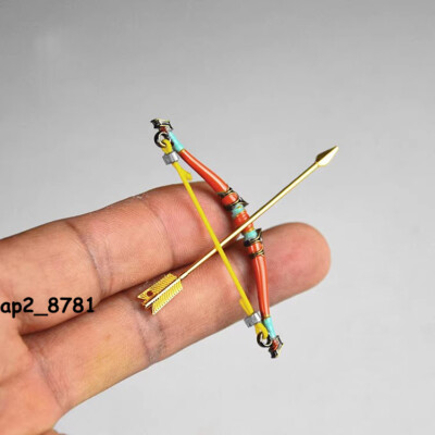 1/12 Scale 2.36'' Metal Bow Arrow Set For 6'' Action Figure Custom Body ...