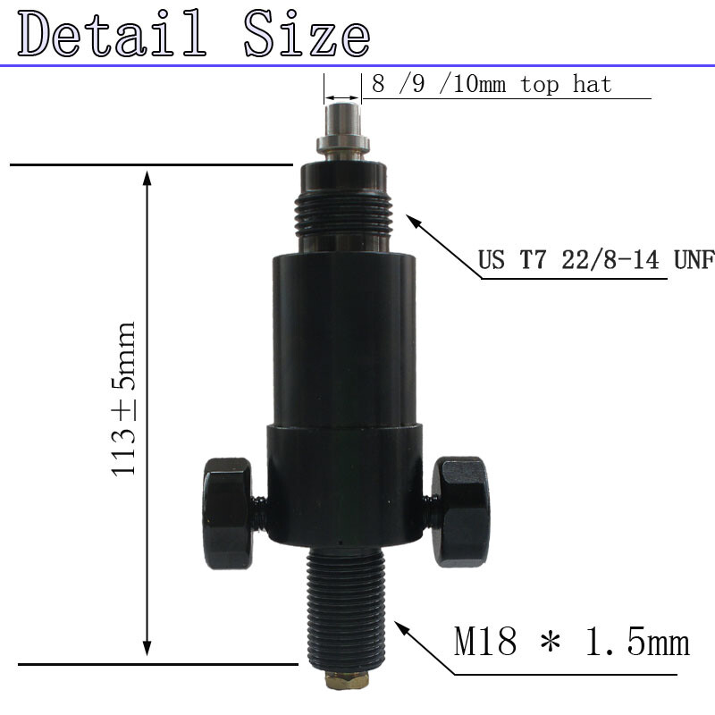 New Black PCP Adjustable Constant Pressure Valve for Airforce Condor ...