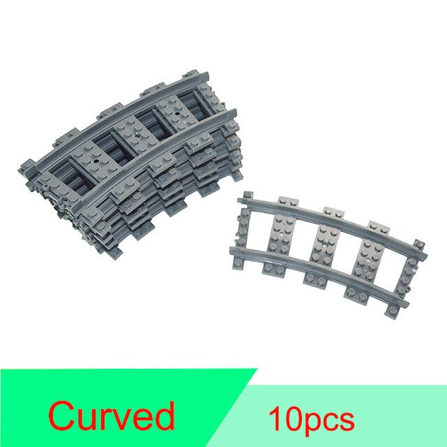 City Rail Flexible Tracks for LEGO Kit Train Building Blocks Sets DIY ...