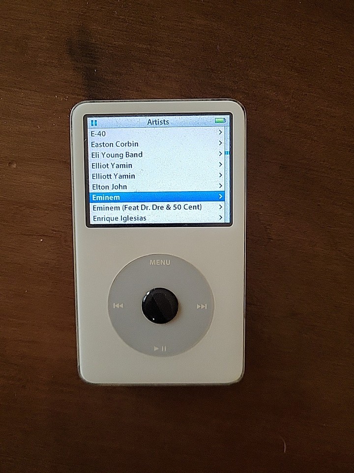 Apple iPod classic Video White Generation Black 60 GB Works + Loaded ...