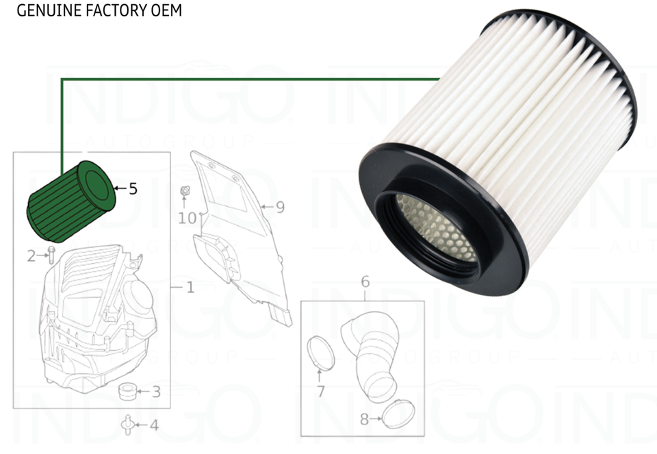 2019-2023 AUDI A8 HYBRID Genuine Audi Air Filter 4N0-129-620-C | eBay