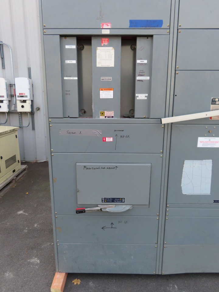 Square D POWER-STYLE Switchgear 2000A Switch, 277/480V, 3PH4W, CT ...