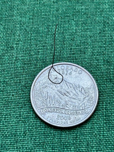 2006 P Colorado State Quarter Mint error.on reverse extra boulder on ...