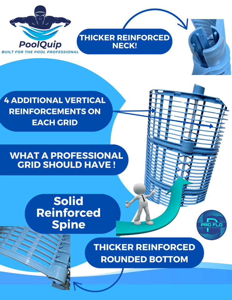 PoolQuip DE 48 Grid Set Replaces Pentair, Hayward & Jandy 7 full & 1 ...
