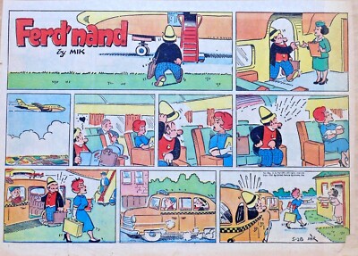Ferd'nand by MIK - pantomime humor - large half-page Sunday comic - May ...