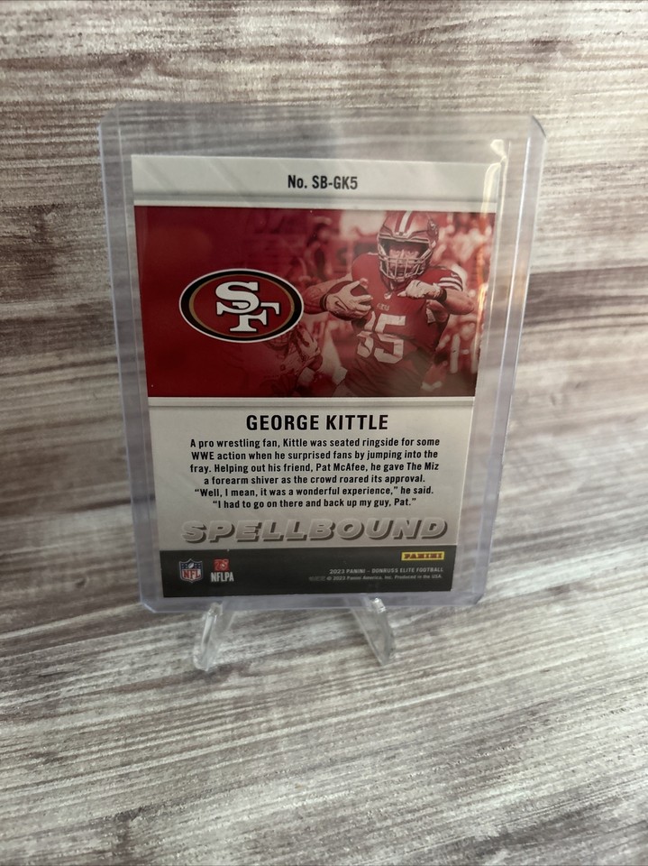 George Kittle 2023 Elite Spellbound Green 'L' #SB-GK5 | eBay