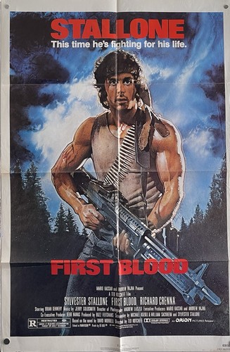 Vintage 1982 First Blood (Rambo) Original Movie Poster (Folded) | eBay