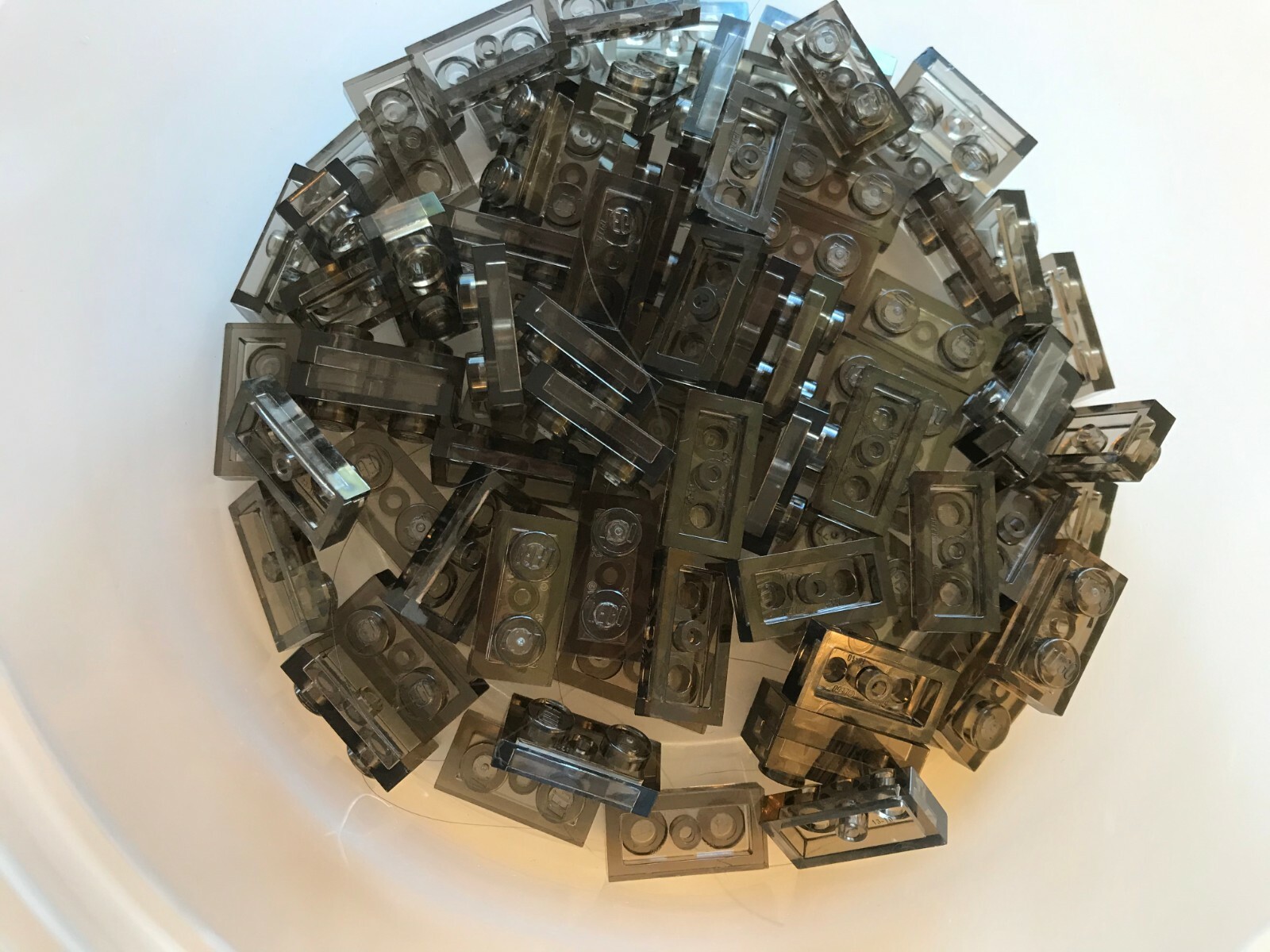 LEGO- NEW-#3023- 1 x 2 TRANS BLACK PLATES -20 PIECES | eBay