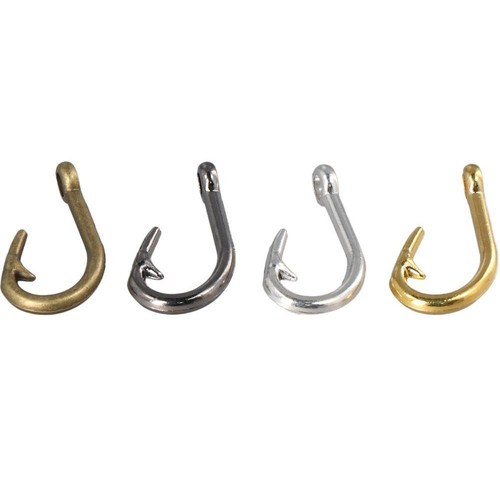 20pcs Alloy Fish Hook Charm Fishhooks Necklace Fishing DIY | eBay Australia