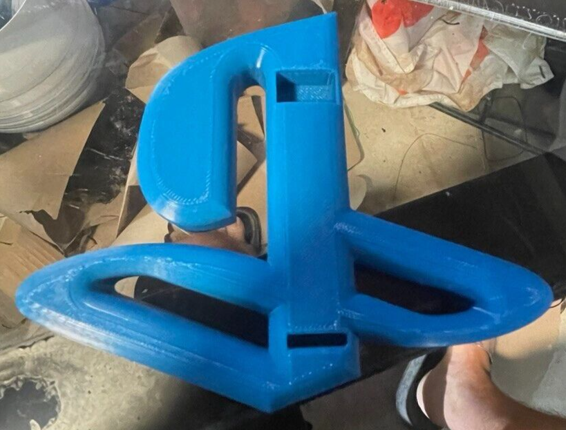 PlayStation Logo Stand Sign or hanging Display Game Room 5 inches 3D ...
