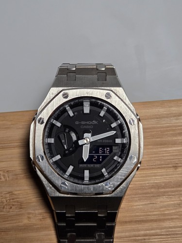 Silver Custom Casio G-Shock GA2100 Royal Oak Mod CASIOAK USA Shipper | eBay