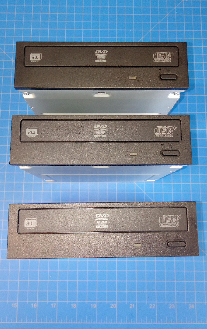 Lot of 3 Dell Lite-on Philips DVD+/-RW SATA DL 16x SATA Optical Drives ...