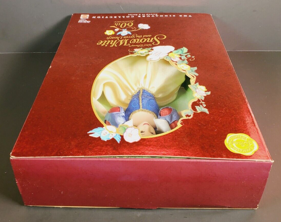 NEW 1997 Disney's Collector Snow White Doll 60th Anniversary Mattel ...