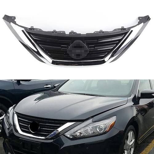 Chrome Front Bumper Upper Grille For Nissan Altima Sedan 2016 2017 2018 ...