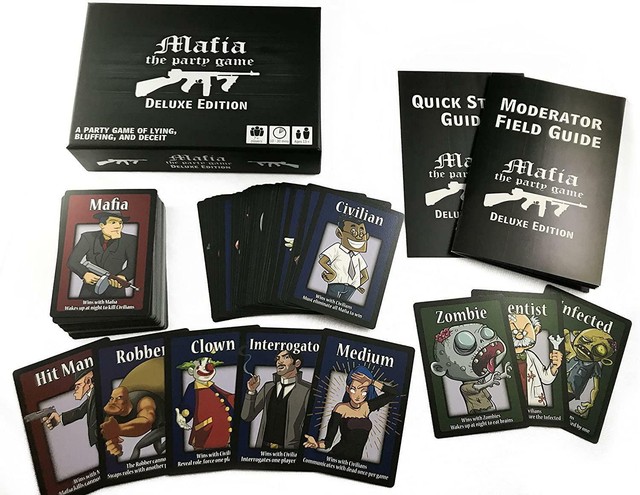 Mafia The Party GAME Deluxe Edition 47 Unique Roles on 84 Role Cards 6. ...