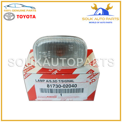 81730-02040 Genuine Toyota LAMP ASSY, SIDE TURN SIGNAL, RH/LH For ...