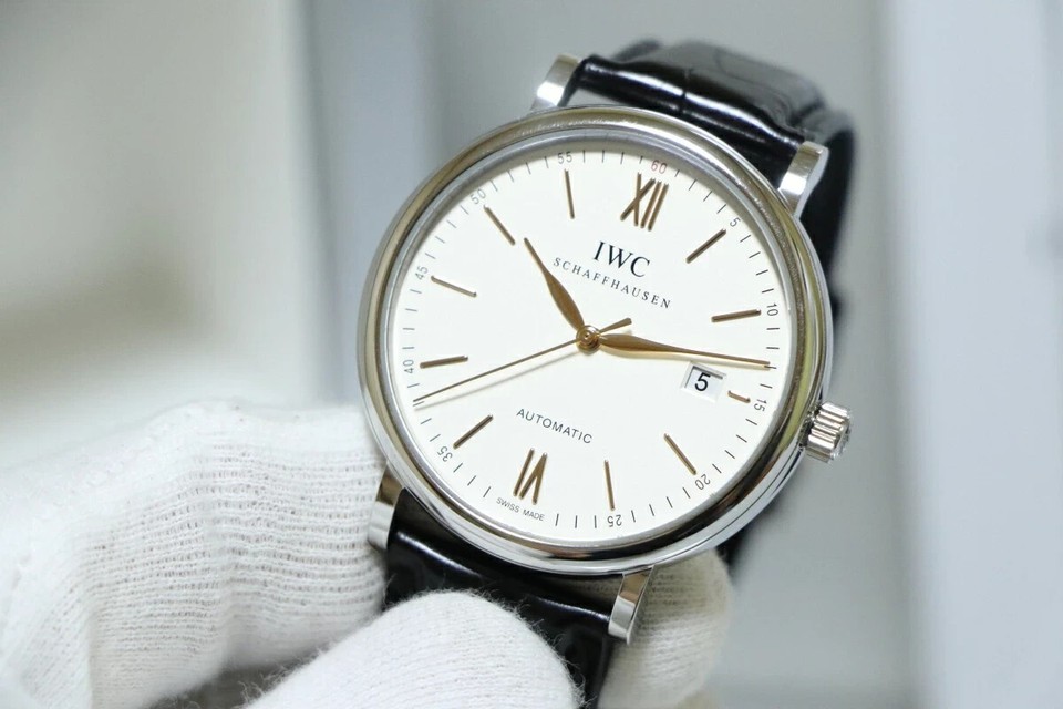 IWC Portofino Automatic Date Silver Dial Steel Men's Watch 39mm ...