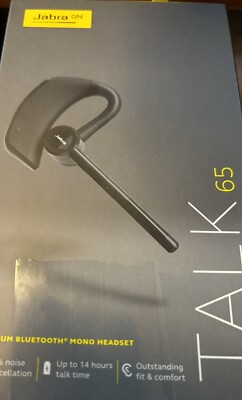 Jabra Talk 65 Mono - Premium Wireless Single Ear Headset - Black ...