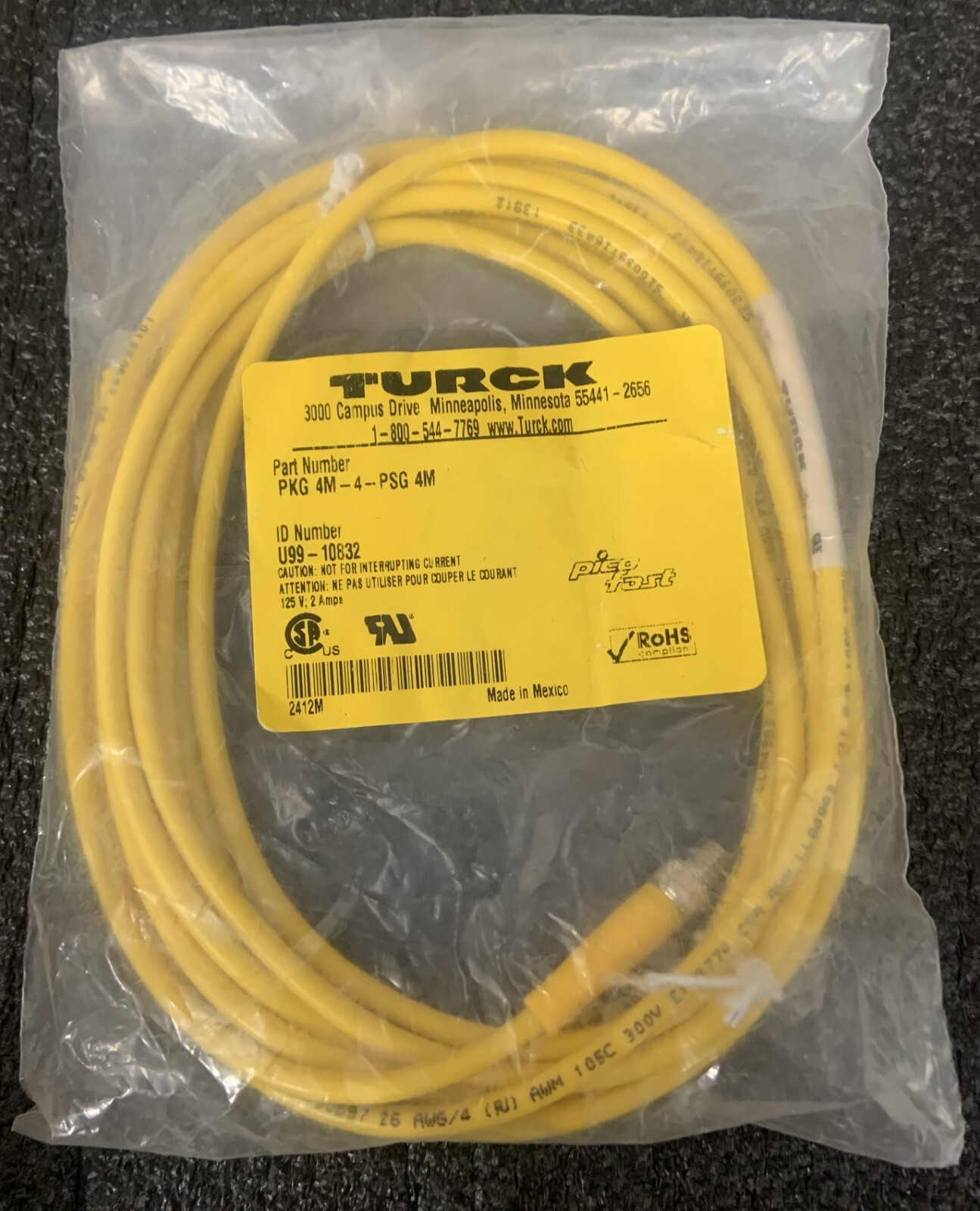 Turck PKG 4M-4-PSG 4M, U99-10832 | eBay