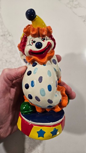 Vintage 1980s Clown Bank – Plastic Mould Coin / Piggy Bank VG Clean No ...