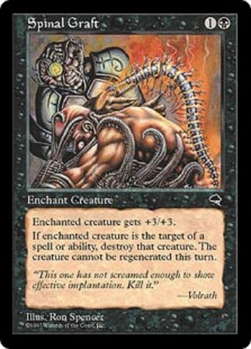 SPINAL GRAFT 1997 MTG - ENCHANT CREATURE ENCHANMENT - Magic the ...