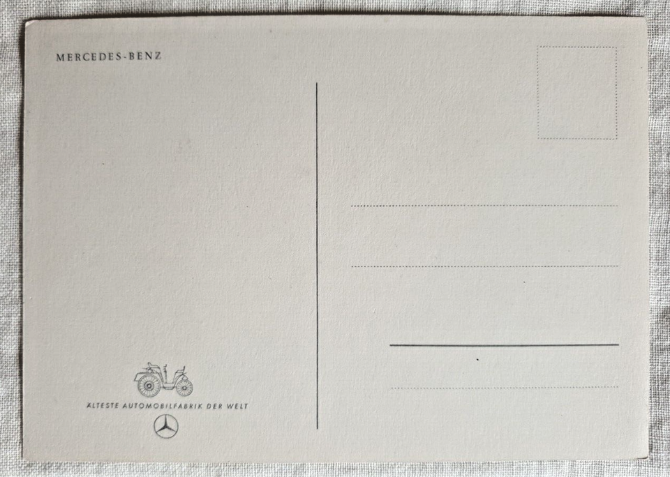 Vintage Mercedes Benz Advertising Postcard Benz Omnibus 1895 | eBay