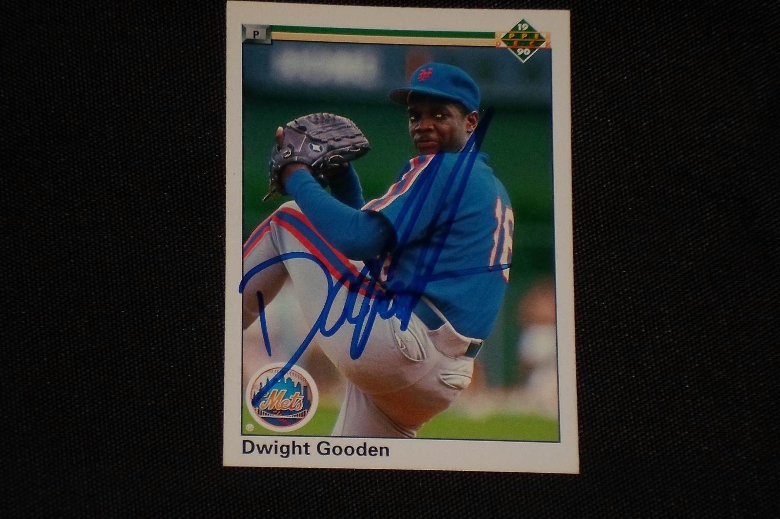 DWIGHT "DOC" GOODEN 1990 UPPER DECK SIGNED AUTOGRAPHED CARD #114 NEW ...