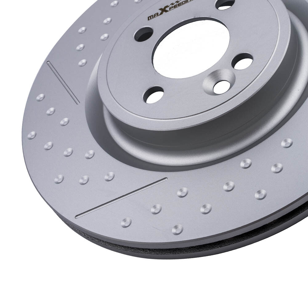 Pair Brake Rotors Front Left + Right Fit For MINI Cooper R55 2006-2011 ...