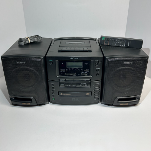 Retro Sony CFD-606 6 Disc CD Player/Tape/Radio Boombox - Tape deck not ...