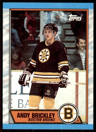 1989-90 TOPPS ANDY BRICKLEY RC BOSTON BRUINS #29 | eBay