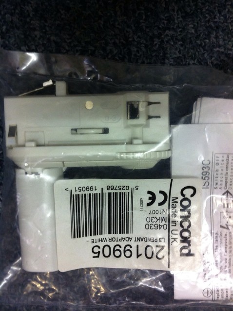 4 X Multi Circuit Concord Pendant Adaptor - in White Ref 2019905 for ...