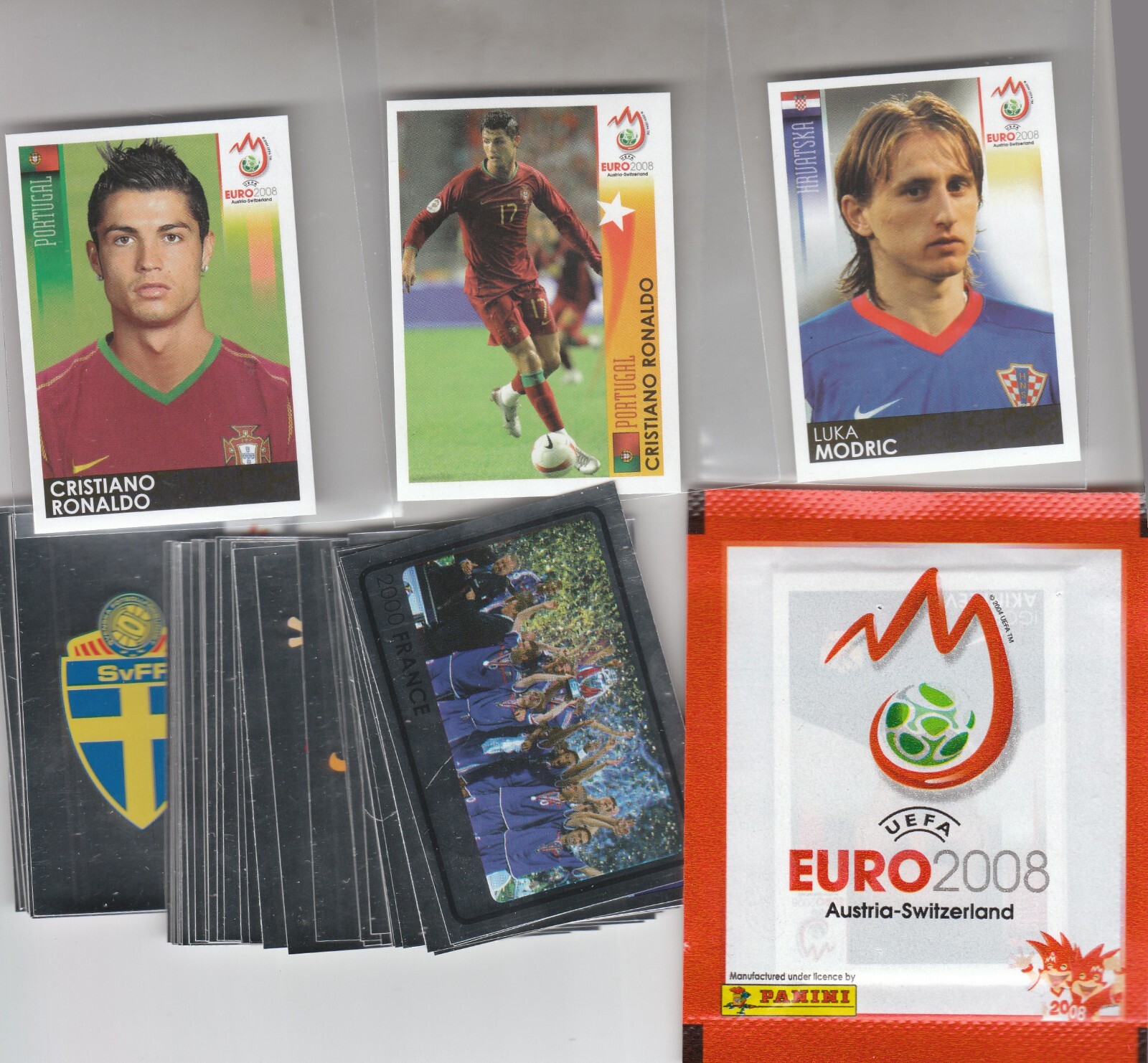 2008 Panini UEFA Euro COMPLETE 535 CARD STICKER SET-LUKA MODRIC R/C ...